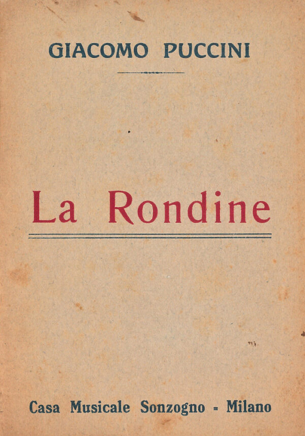 La Rondine - Puccini Museum